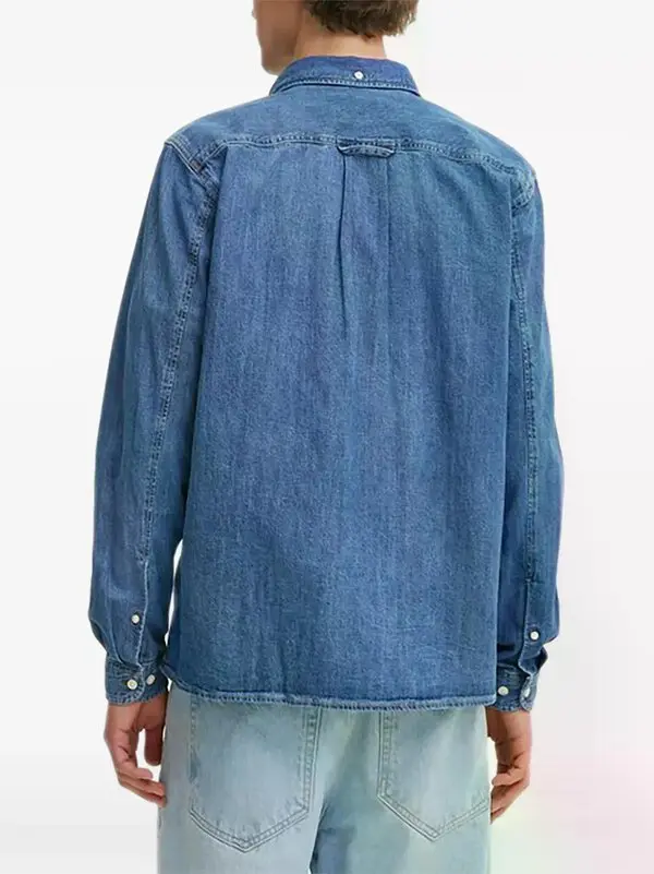 Marc O'polo Buttoned Patch-pocket Shirt - Blue