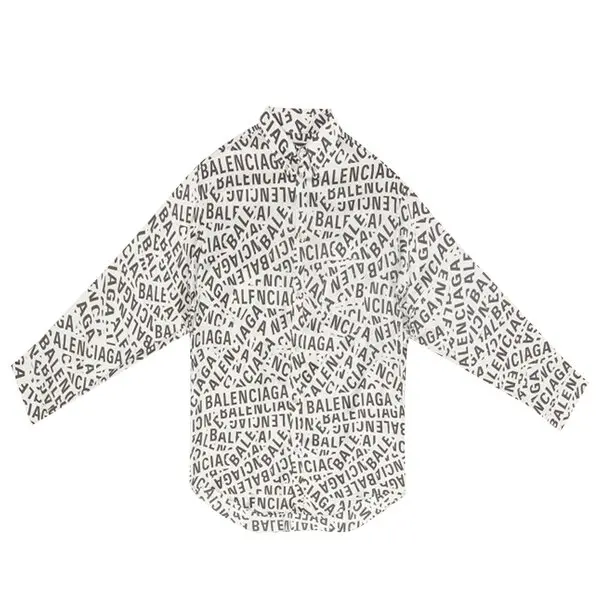 Balenciaga Logo Strips Shirt - Grey