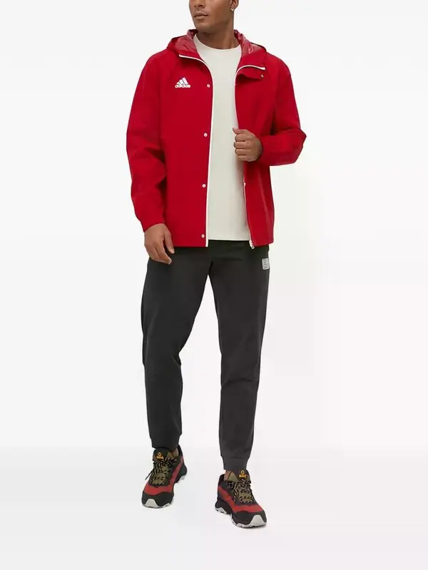 Adidas Hooded Zip Jacket - Red
