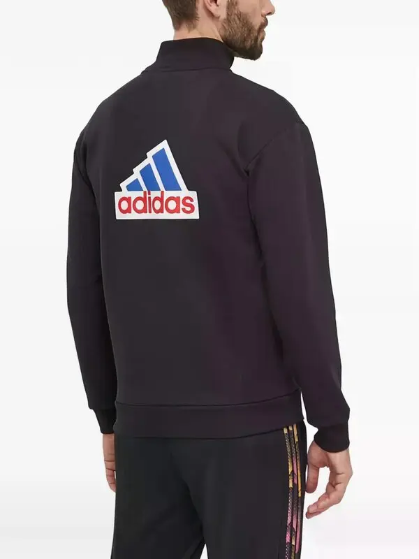 Adidas Zip Sweatshirt With Logo