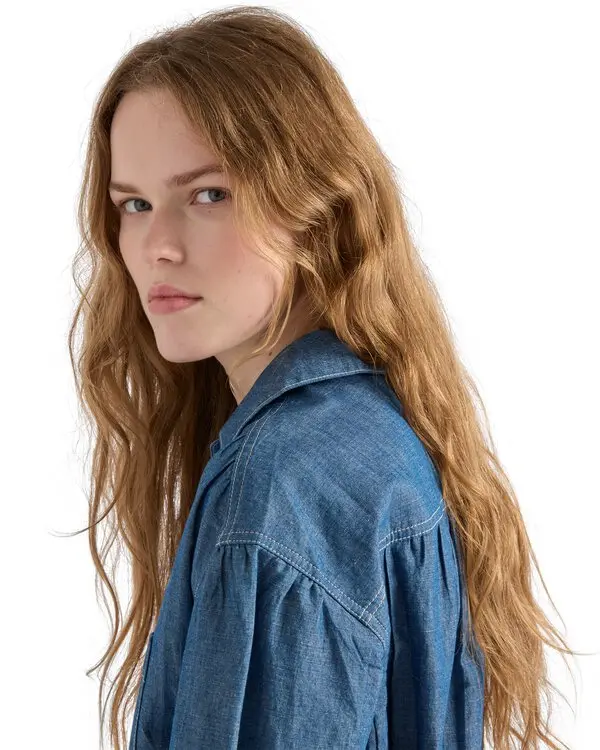 Prada Chambray Jumpsuit - Blue