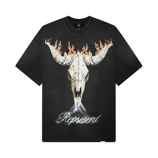 REPRESENT British Cowboys T-shirt 'stained - Black