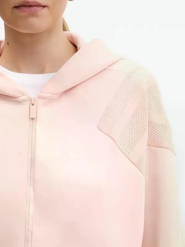 Adidas Mesh Striped Hoodie