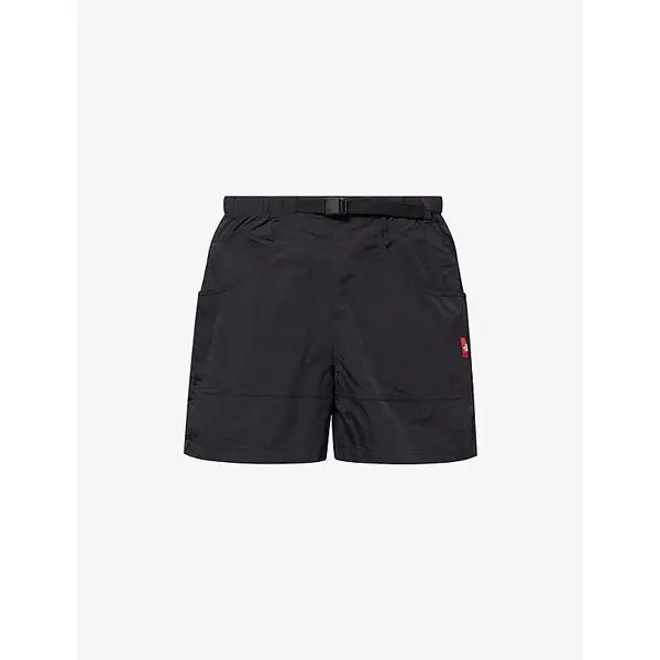 The North Face Belted Logo-patch Woven Shorts - Tnf Black