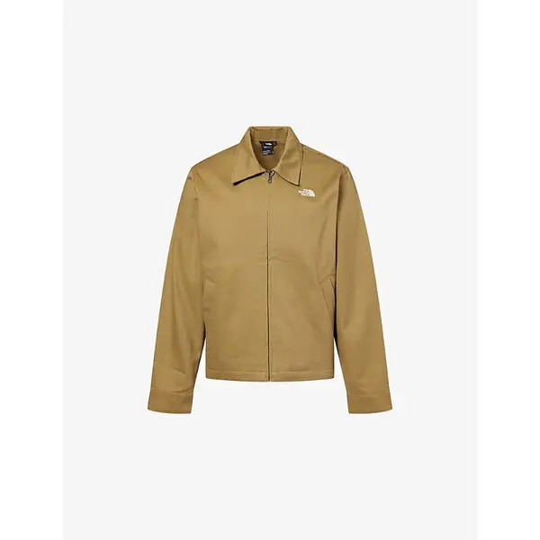 The North Face Classic-collar Cotton Jacket With Embroidered Logo - Bsnvrd/evngsdpk