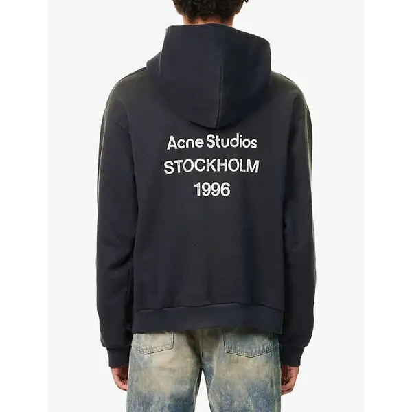 Acne Studios Franziska 1996 Cotton-blend Hoodie - Black