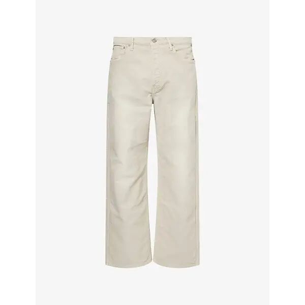 Visvim Fluxus Wide-leg Cotton Trousers - Ivory