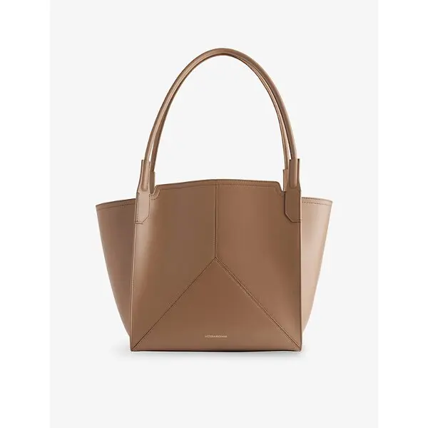 Victoria Beckham Leather Tote Bag - Dove Grey