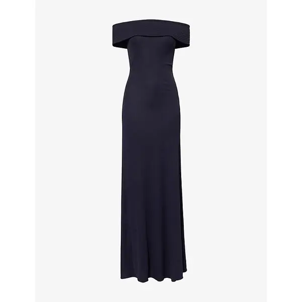 Alaïa Bandeau Jersey Maxi Dress - Minuit