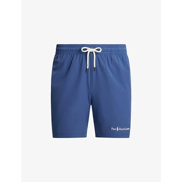 Polo Ralph Lauren Drawstring-waist Swim Shorts - Earth Blue