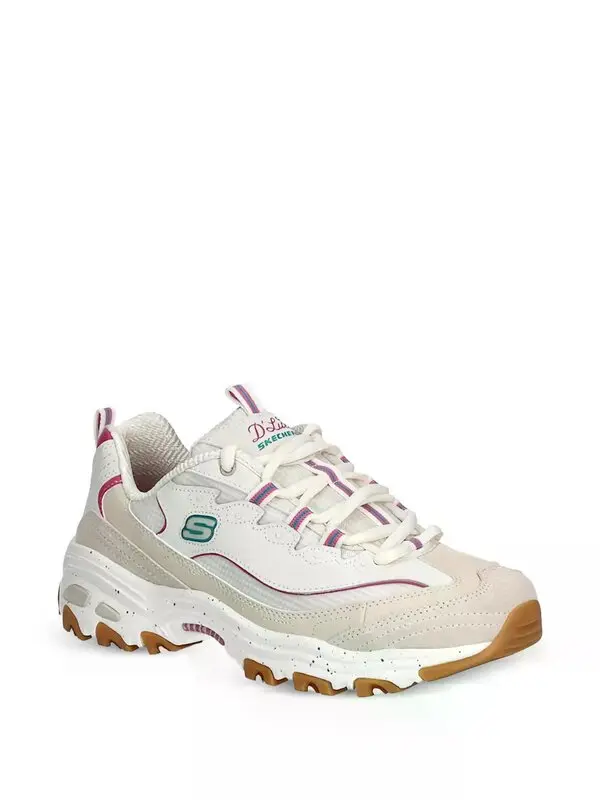 Sketchers Striped Panelled Sneakers - Neutrals