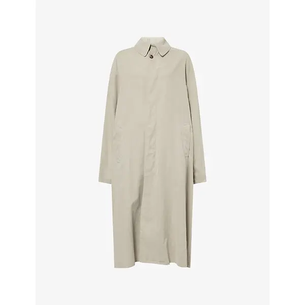 MAISON MARGIELA Straight-cut Woven Trench Coat - Sand