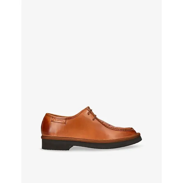 Grenson Hubert Leather Derby Shoes - Tan