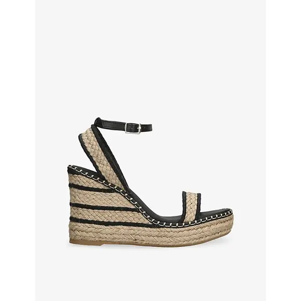 CastaÑer Bera Jute Wedge Sandals - Beige Comb