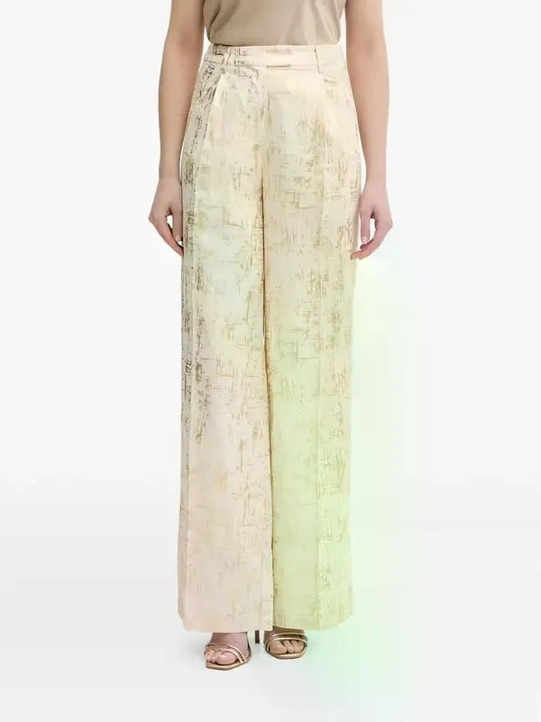 SILVIAN HEACH Printed Wide Leg Trousers