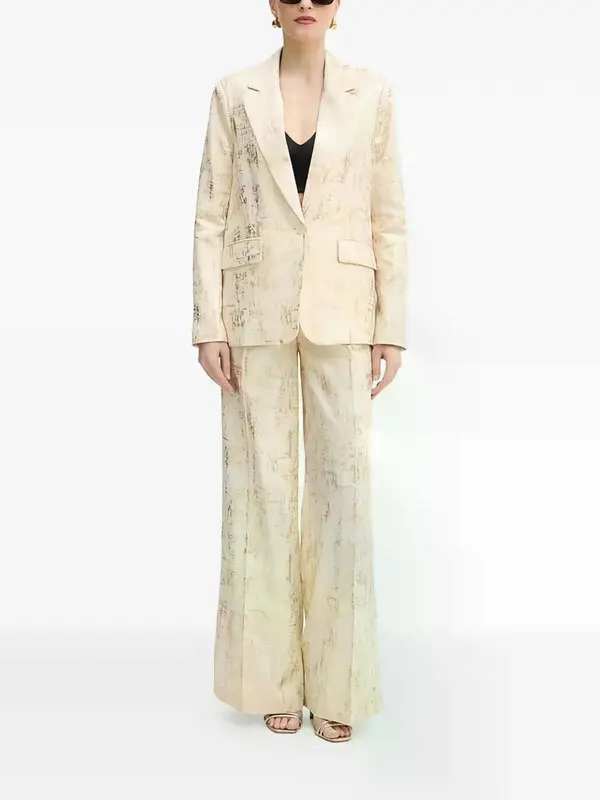 SILVIAN HEACH Printed Wide Leg Trousers