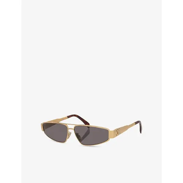 Celine Square-frame Metal Sunglasses