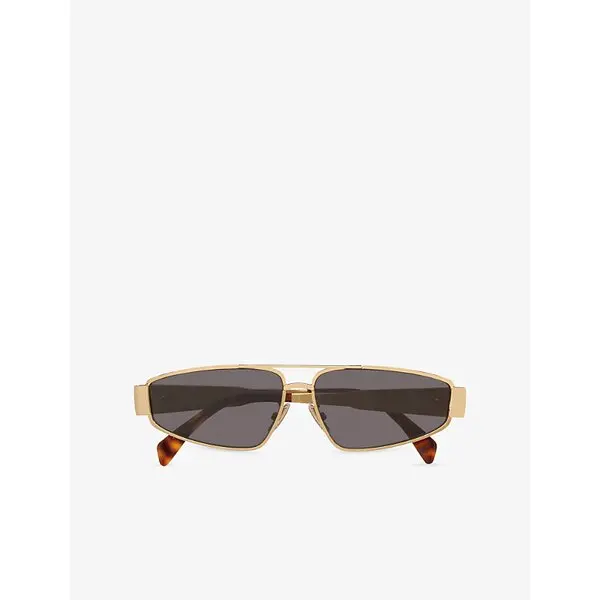 Celine Square-frame Metal Sunglasses