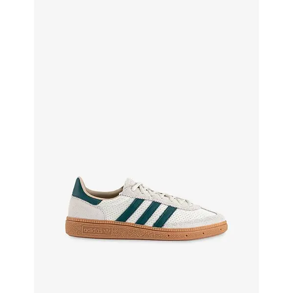 Adidas Handball Spezial Suede And Mesh Trainers - Offwhite Collegiate Gree