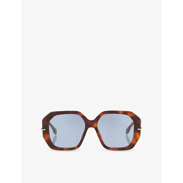 Fendi Fe40173i Selleria Square-frame Tortoiseshell Acetate Sunglasses - Brown
