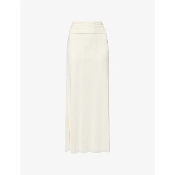 Bec & Bridge Eva Mesh Maxi Skirt - Snow