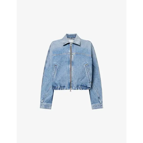 AGOLDE Dixon Cocoon Denim Bomber Jacket - Outbreak (md Vint Ind)