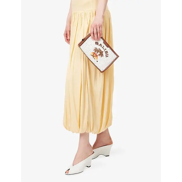 ANYA HINDMARCH Raffia Malibu Pochette
