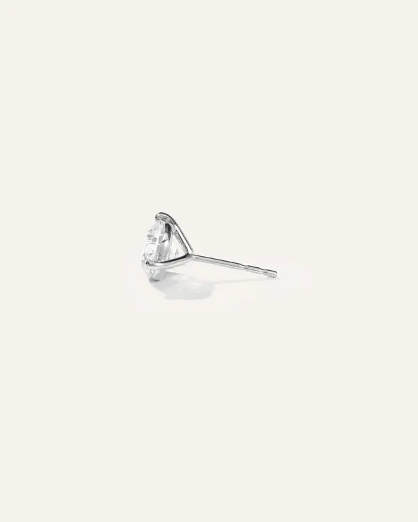 Quince 14k Gold Lab Grown Diamond Martini Studs 2ctw - White Gold