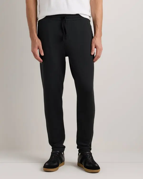 Quince Supersoft Fleece Joggers - Black