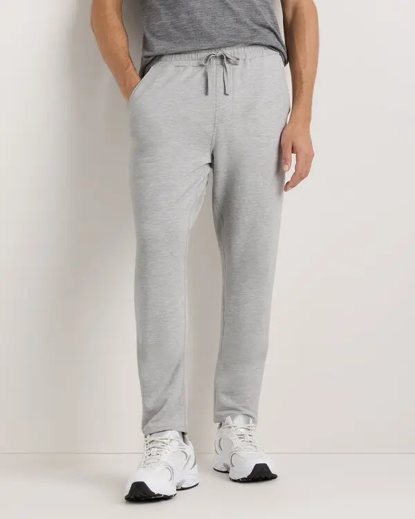 Quince Supersoft Fleece Joggers - Heather Grey