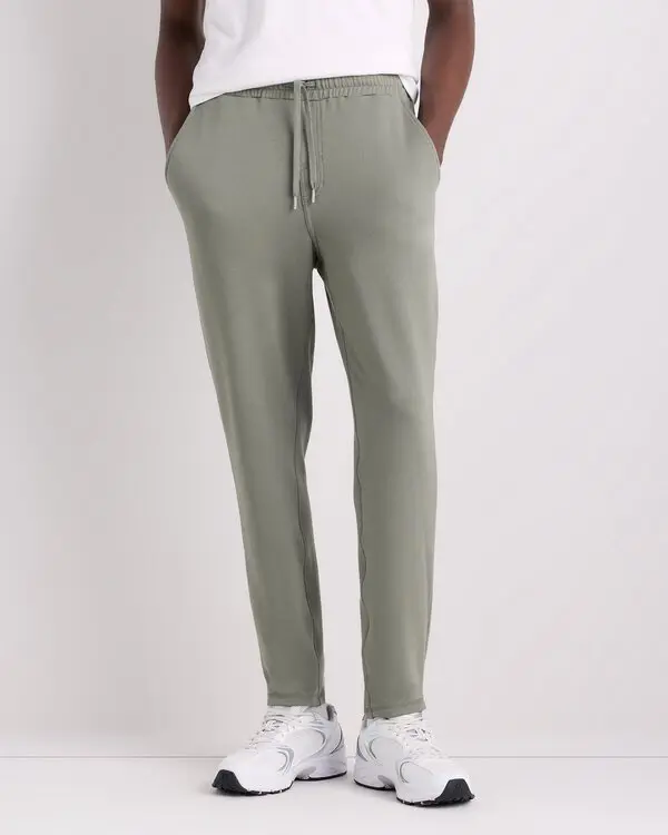 Quince Supersoft Fleece Joggers - Smoked Thyme Green