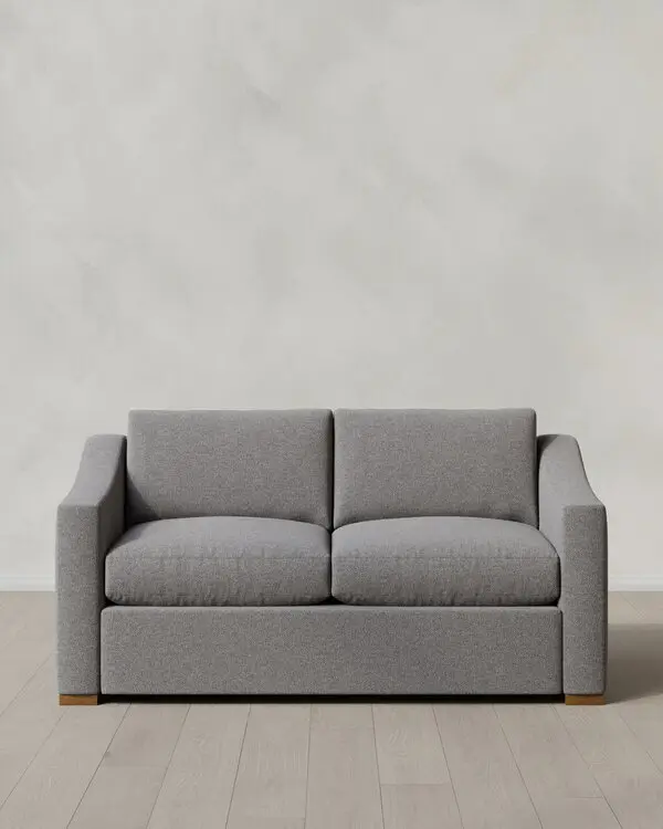 Quince Hollis Slope Arm Sofa - Ash