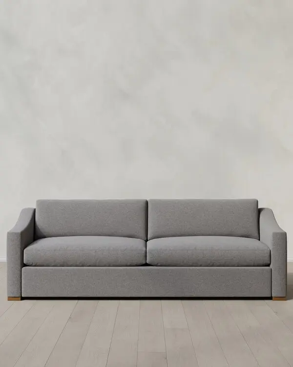 Quince Hollis Slope Arm Sofa - Ash