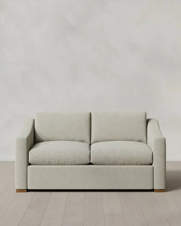 Quince Hollis Slope Arm Sofa - Flax