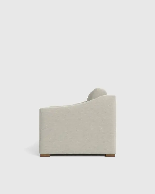 Quince Hollis Slope Arm Sofa - Flax