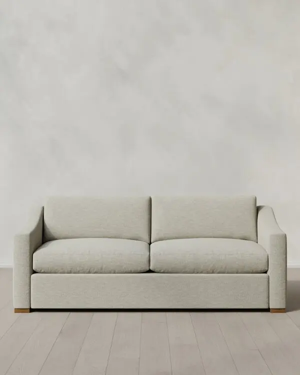 Quince Hollis Slope Arm Sofa - Flax