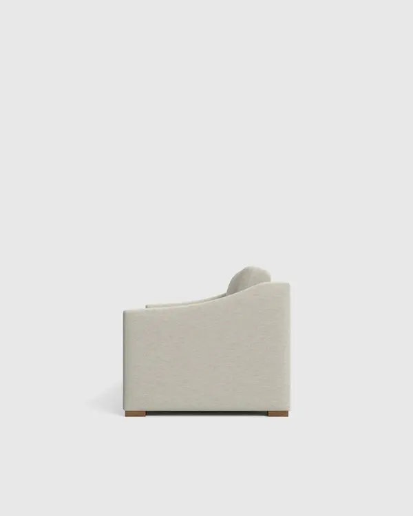 Quince Hollis Slope Arm Sofa - Flax
