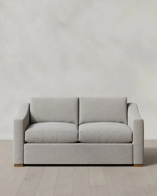 Quince Hollis Slope Arm Sofa - Fog