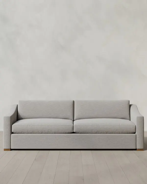 Quince Hollis Slope Arm Sofa - Fog
