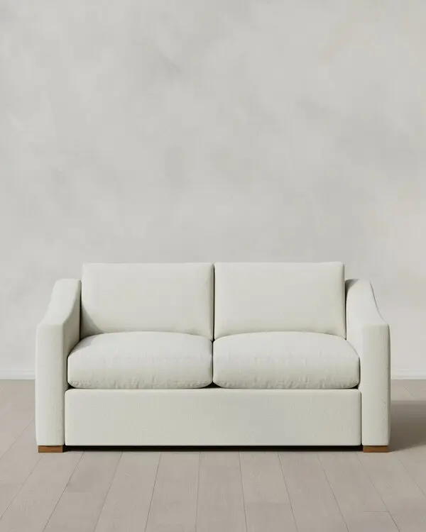 Quince Hollis Slope Arm Sofa - Ivory