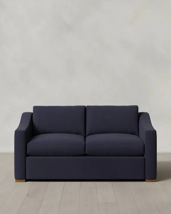 Quince Hollis Slope Arm Sofa - Navy