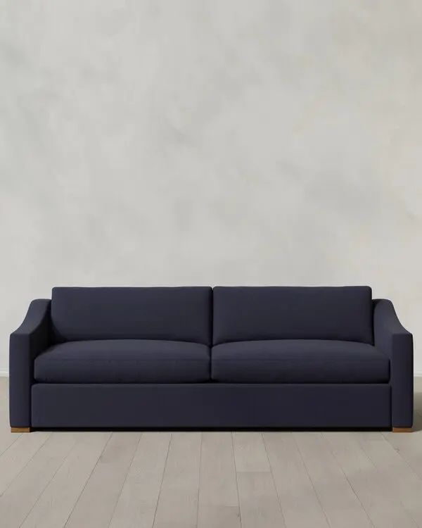 Quince Hollis Slope Arm Sofa - Navy
