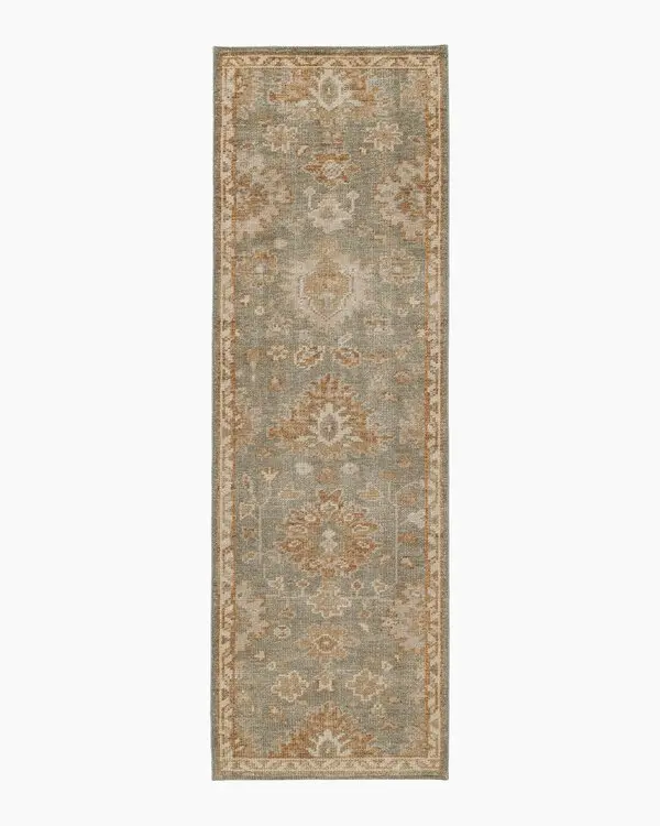 Quince Grayson Hand-knotted Wool Rug - Green