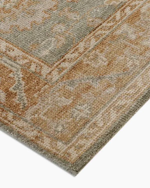 Quince Grayson Hand-knotted Wool Rug - Green