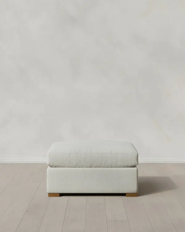 Quince Hollis Slope Arm Ottoman - Sorrell