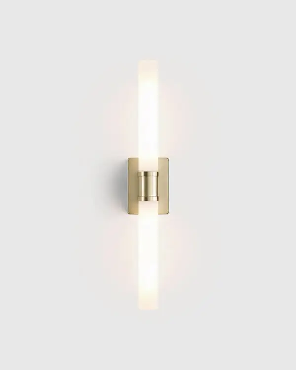 Quince Cuff Glass Vanity Sconce - Brass