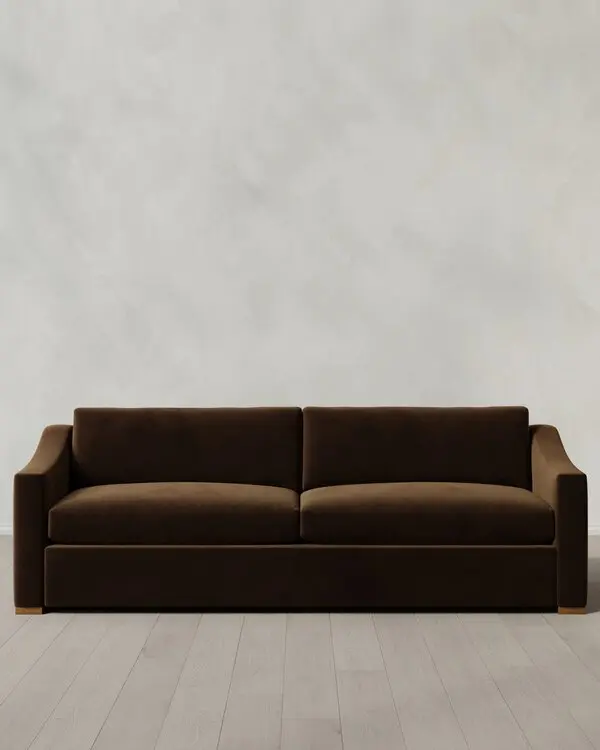Quince Hollis Slope Arm Sofa - Java