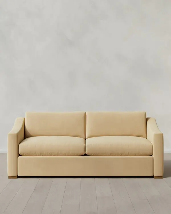 Quince Hollis Slope Arm Sofa - Linen