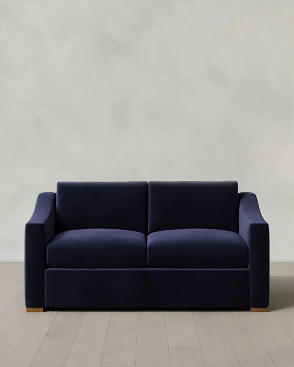 Quince Hollis Slope Arm Sofa - Midnight
