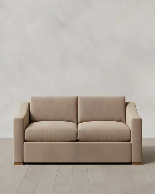 Quince Hollis Slope Arm Sofa - Taupe